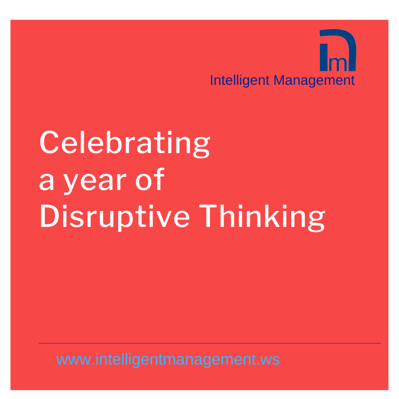 Celebrating a Year of Disruptive Thinking